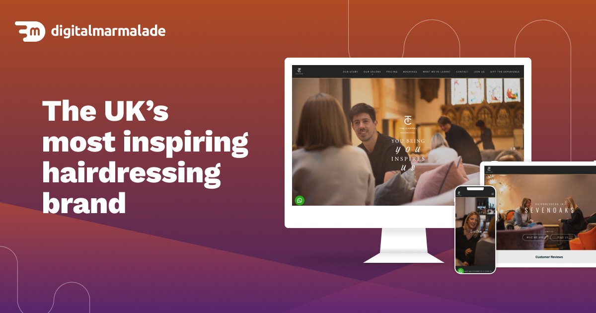 The Chapel - The uk's most inspiring hairdressing brand - UX & Web Design - Ecommerce - Digital ...